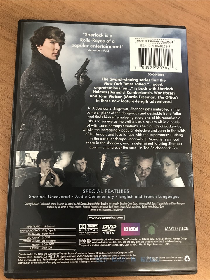 Sherlock: Season Two (DVD, 2012) 2 Discs Benedict Cumberbatch ...
