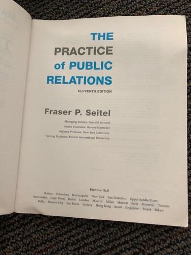 The Practice of Public Relations by Fraser P. Seitel (2010, Paperback ...