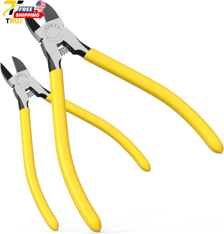2PCS Wire Cutters Side cutter Cable 6/5" Heavy Duty Cutting pliers ...