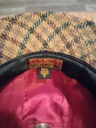 VTG Christy's Of London 100% European Wool Mens Hat Cap Hand Made Size ...