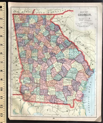 AL, FL, GA, MS, NC, SC - Georgia Map - 3