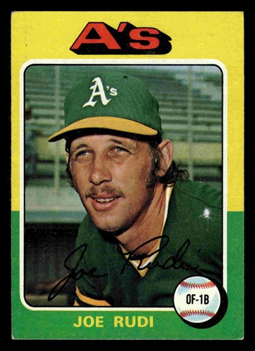 1975 Topps Joe Rudi #45 - Oakland Athletics | eBay