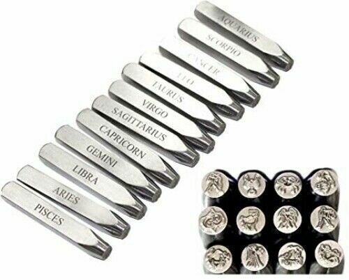 Zodiac Star Sign Punches tools Jewellery customise craft metal punch ...