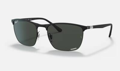 Ray-Ban RB3686 Chromance Matte Black / Dark Grey Polarized 57 mm ...