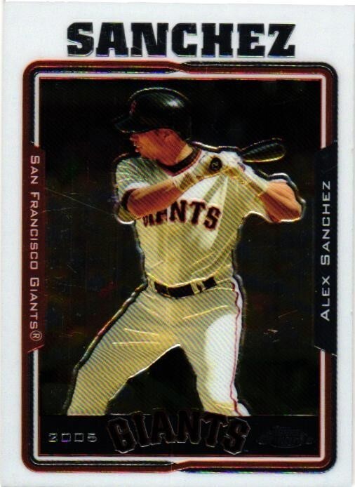 2005 TOPPS CHROME ALEX SANCHEZ BASEBALL CARD #UH55 | eBay