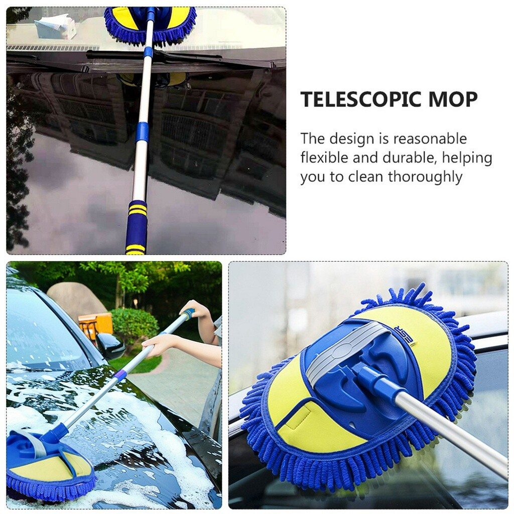 Car Wash Duster Cleaning Microfiber Telescoping Brush Dusting Dust Wax ...