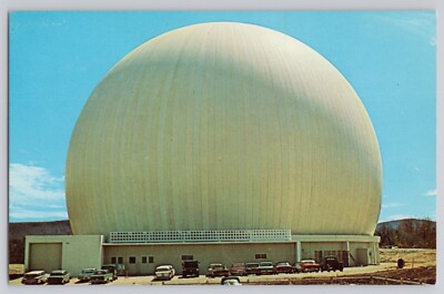 ANDOVER MAINE, EARTH STATION, SATELLITE COMMUNICATIONS, POSTCARD | eBay