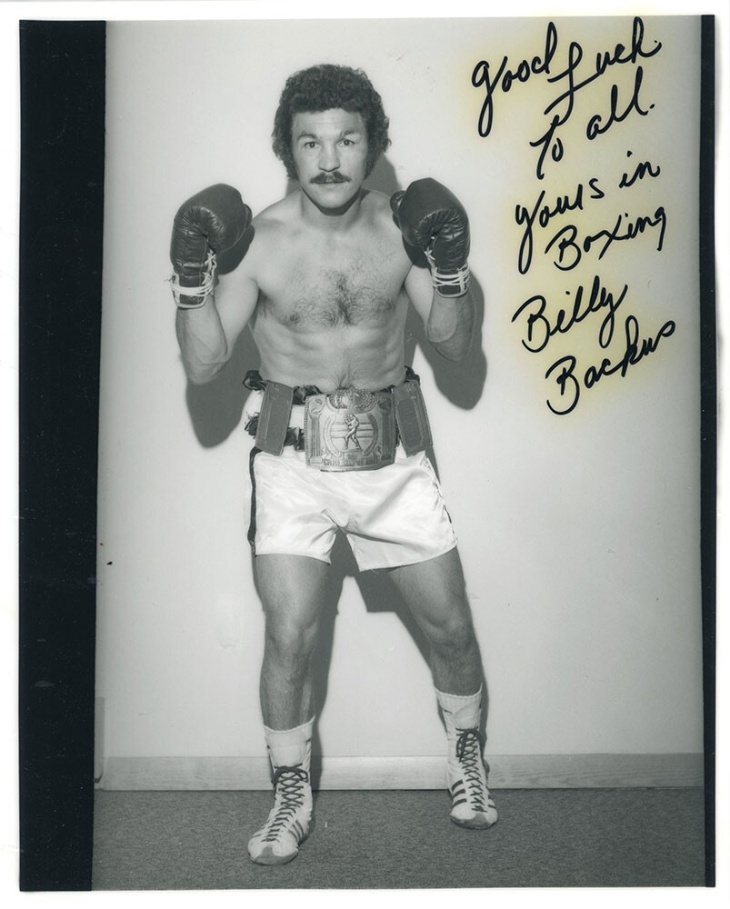 Billy Backus Welterweight Boxing Champion Autographed 8x10 Boxing Photo ...
