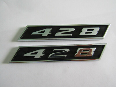 428 ENGINE SIZE HOOD SCOOP FENDER BODY EMBLEMS FITS FORD MERCURY COBRA ...