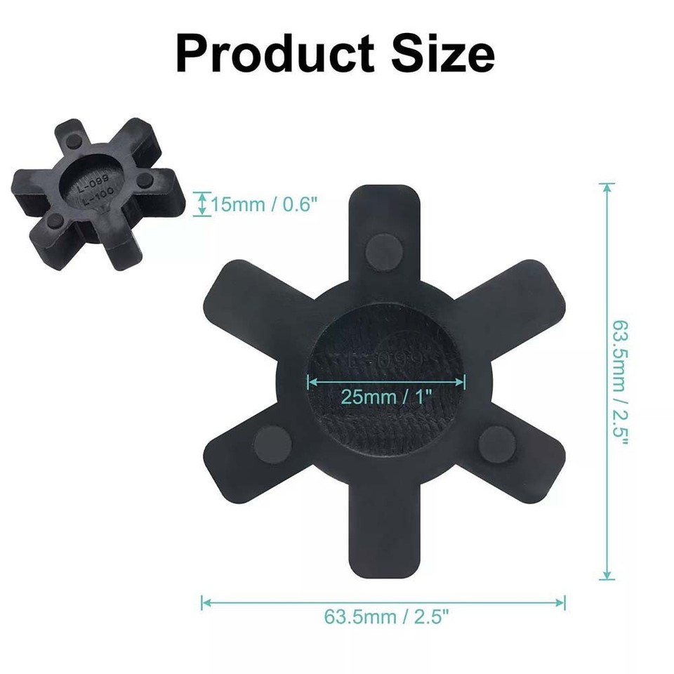 Easy Installation L099 L100 Rubber Spider Insert for Lovejoy LJaw ...