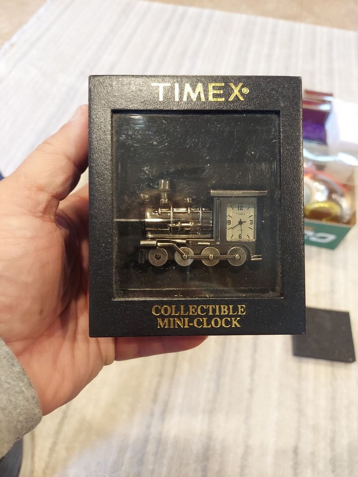 Timex Collectible Mini Clock Locomotive Engine Train NEW Needs Battery ...