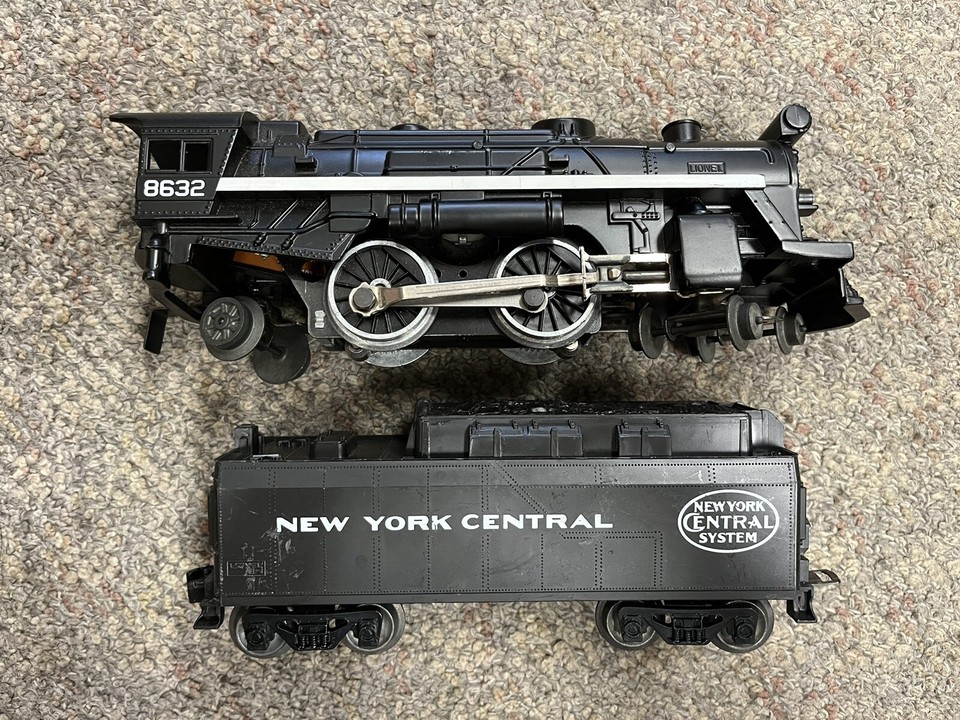 + Lionel O Gauge New York Central #8632 4-4-2 Steam Locomotive & Tender ...