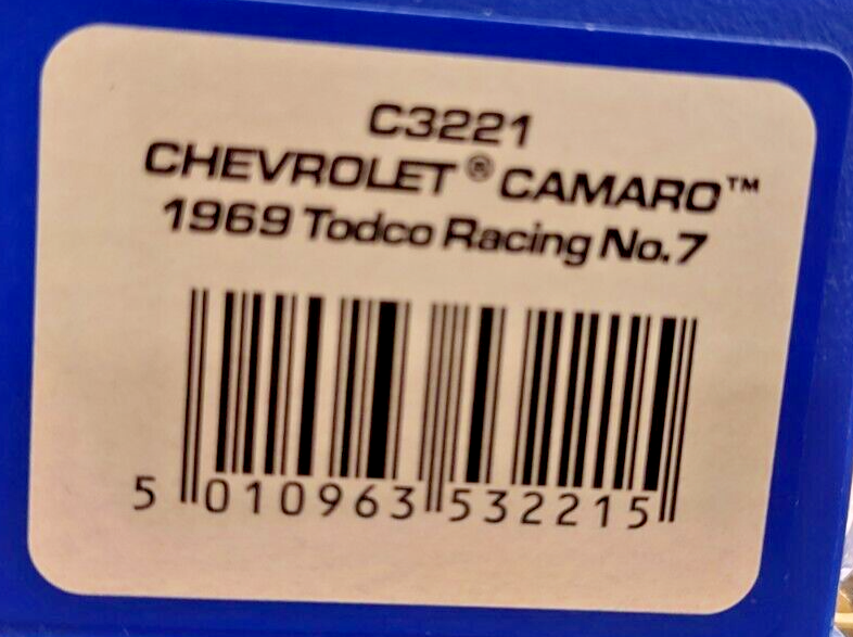 Scalextric C3221 Chevrolet Camaro #7 1969 TODCO Racing 1/32 Scale Slot ...