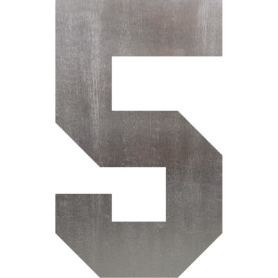 Number 5 Steel Cut Out Metal Art Decoration | eBay