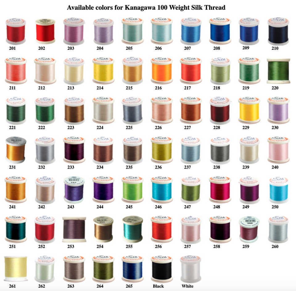 Kanagawa Orizuru 100 / Pearsall / YLI Silk Thread, 23 dtex 3x2, 200m ...