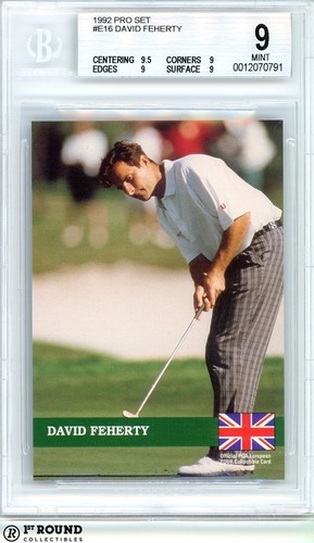 David Feherty RC BGS 9: 1992 Pro Set Golf Rookie Card POP 6 | eBay UK