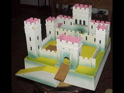 vintage Tri-Ang Castle Fort - wood composition Elastolin medieval | eBay UK