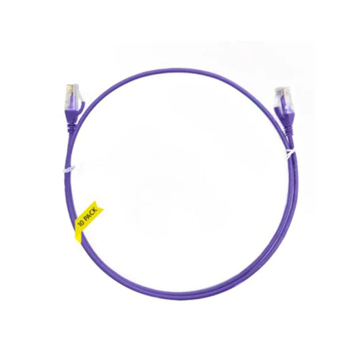2M Cat 6 Ultra Thin Lszh Pack Of 10 Ethernet Network Cable Purple | eBay