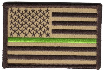 Thin Green Line Ranger Warden Resource Protector American Flag desert ...