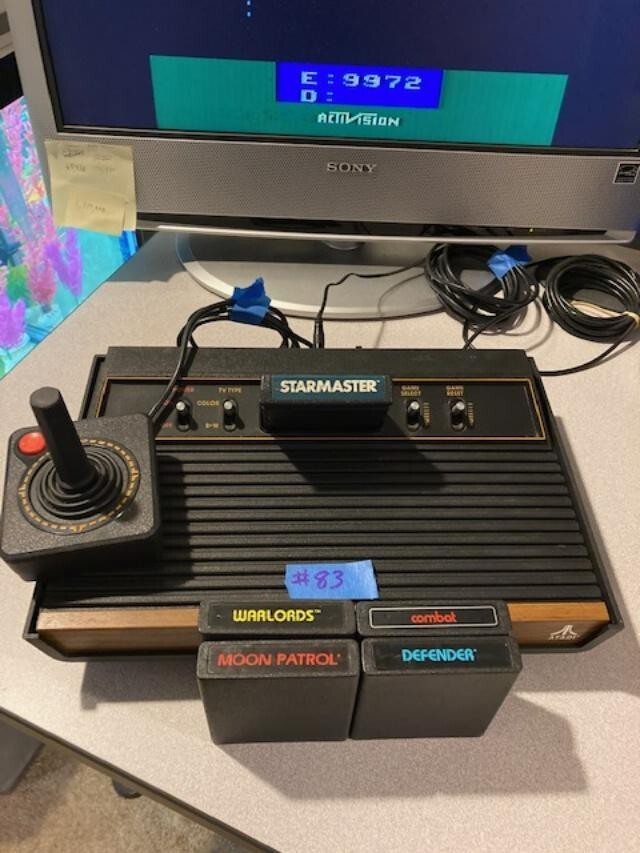 #83 - Atari 2600A (Tested 4 - Switch) Sunnyvale, Cal. w/ Joys, Paddles ...