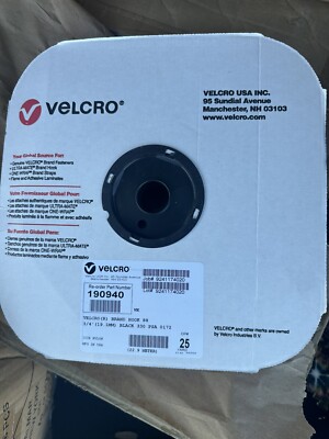 Velcro Brand 190940 Reclosable Fastener, Acrylic Adhesive, 75 Ft, 3/4 ...