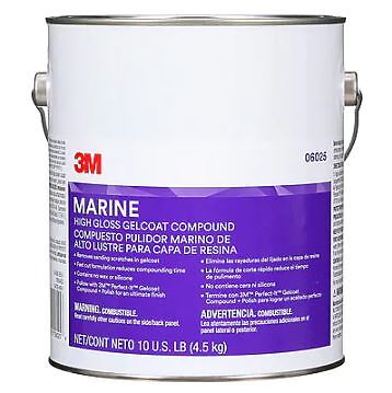 3M 06025 Marine Polishing Compound Paste White 578 Milliliter Single ...