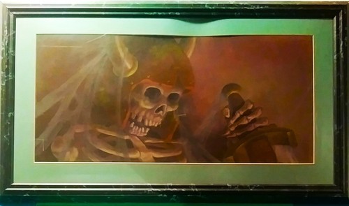 BLACK CAULDRON BORN, 1985 DISNEY PAN PRODUCTION BACKGROUND, FRAMED ...