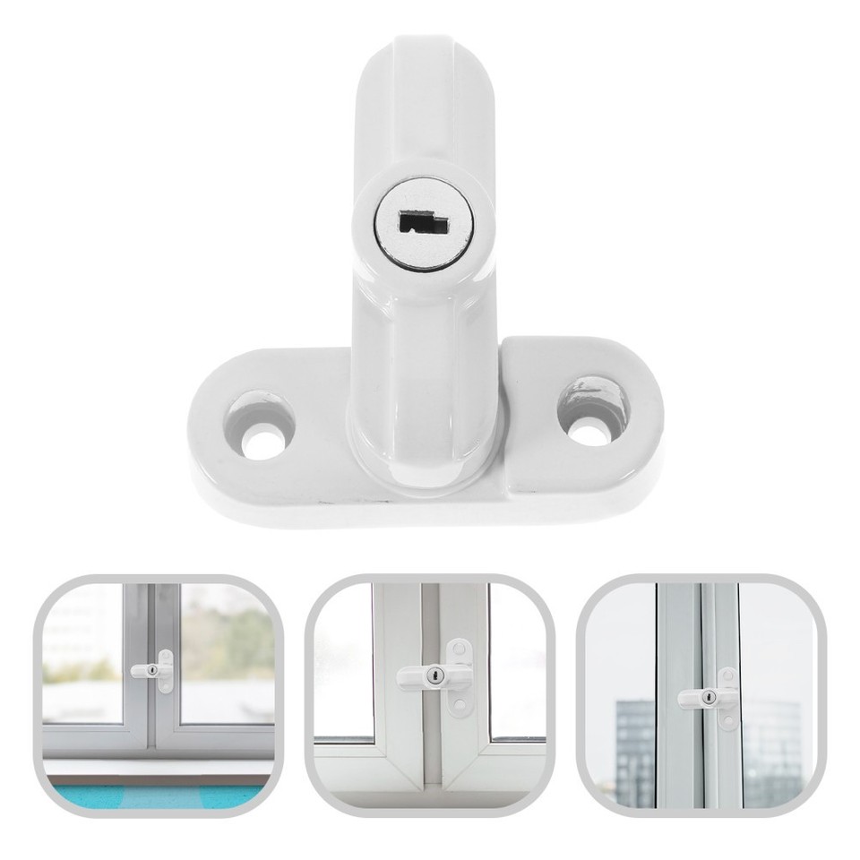 9pc Simple T Shaped Window Lock Security Lock Lock Sash Blocker Alloy ...