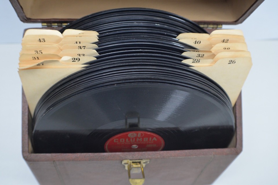 Vintage 10" 78 RPM Record Collection in Case | eBay