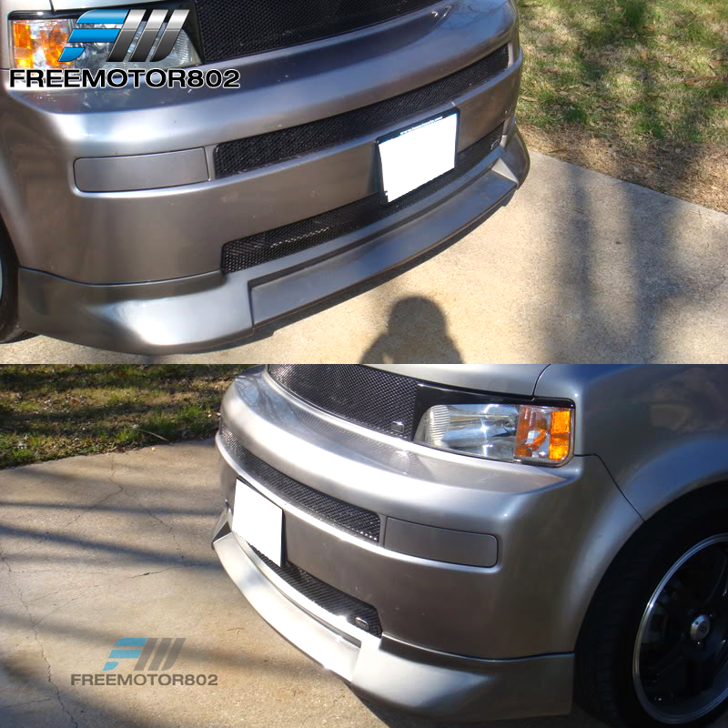 Fits 03-07 Scion xB JDM Style PU Black Front Bumper Lip Spoiler Bodykit ...