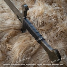 Stainless Steel Blade Leather Handle Collectible European ...