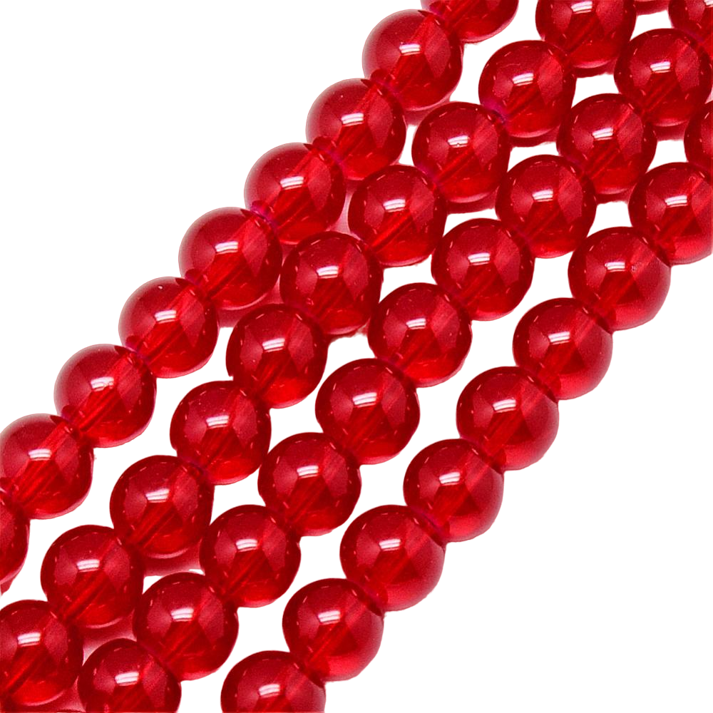 100 x Glass MILKY Transparent Spacer Beads CHOOSE 6mm/8mm Make ...