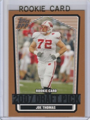 JOE THOMAS ROOKIE CARD 2007 Wisconsin Badgers Football Topps RC ...
