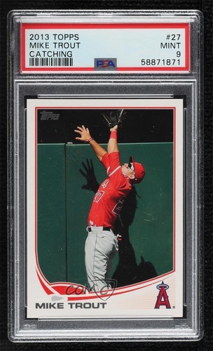 2013 Topps Out of Bounds Variation SP Mike Trout #27 PSA 9 MINT | eBay