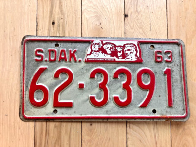 1963 South Dakota License Plate | eBay