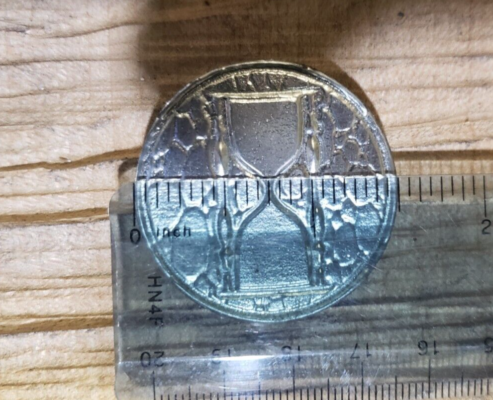Graphite coin mold - Skull and Hourglass Double sided coin mold! | eBay