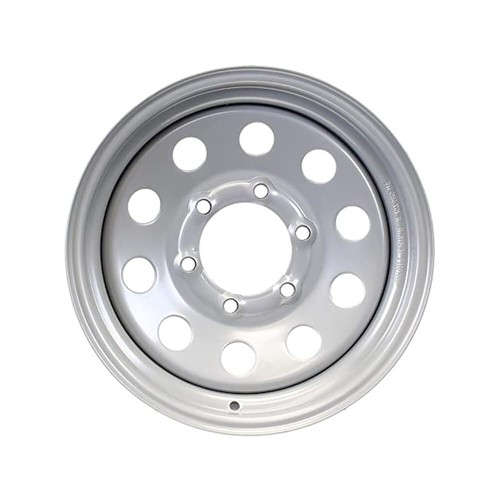 eCustomrim Trailer Wheel Rim 15 in. 15X6 6 Lug On 5.5 in. Silver ...
