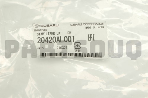 20420AL001 Genuine Subaru STABILIZER LK RH 20420-AL001 | eBay