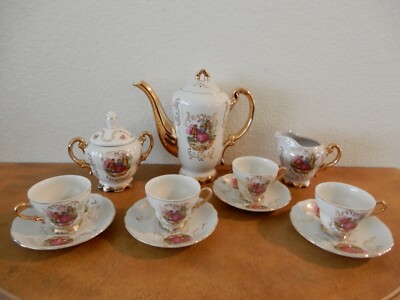 Vintage Edel Porzellan Germany Hand Painted Porcelain Tea Coffee Set ...