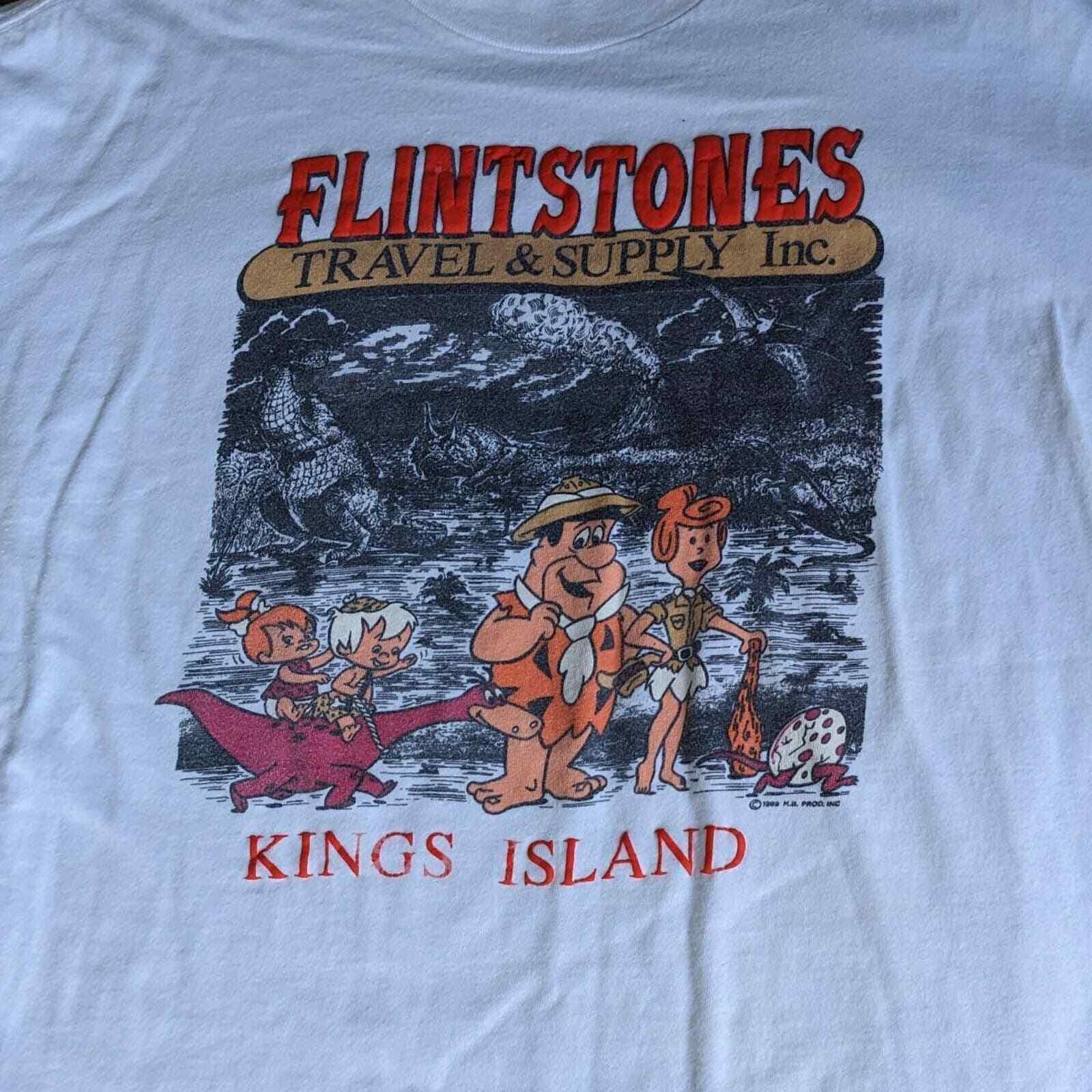 1989 vintage flintstones kings island - Gem