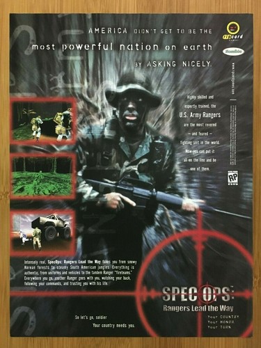 Spec Ops Rangers Lead the Way PC 1998 Vintage Print Ad/Poster Official ...