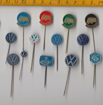 Vintage VOLKSWAGEN VW pin badge Logo 1960s Beetle Van Käfer Auto ...