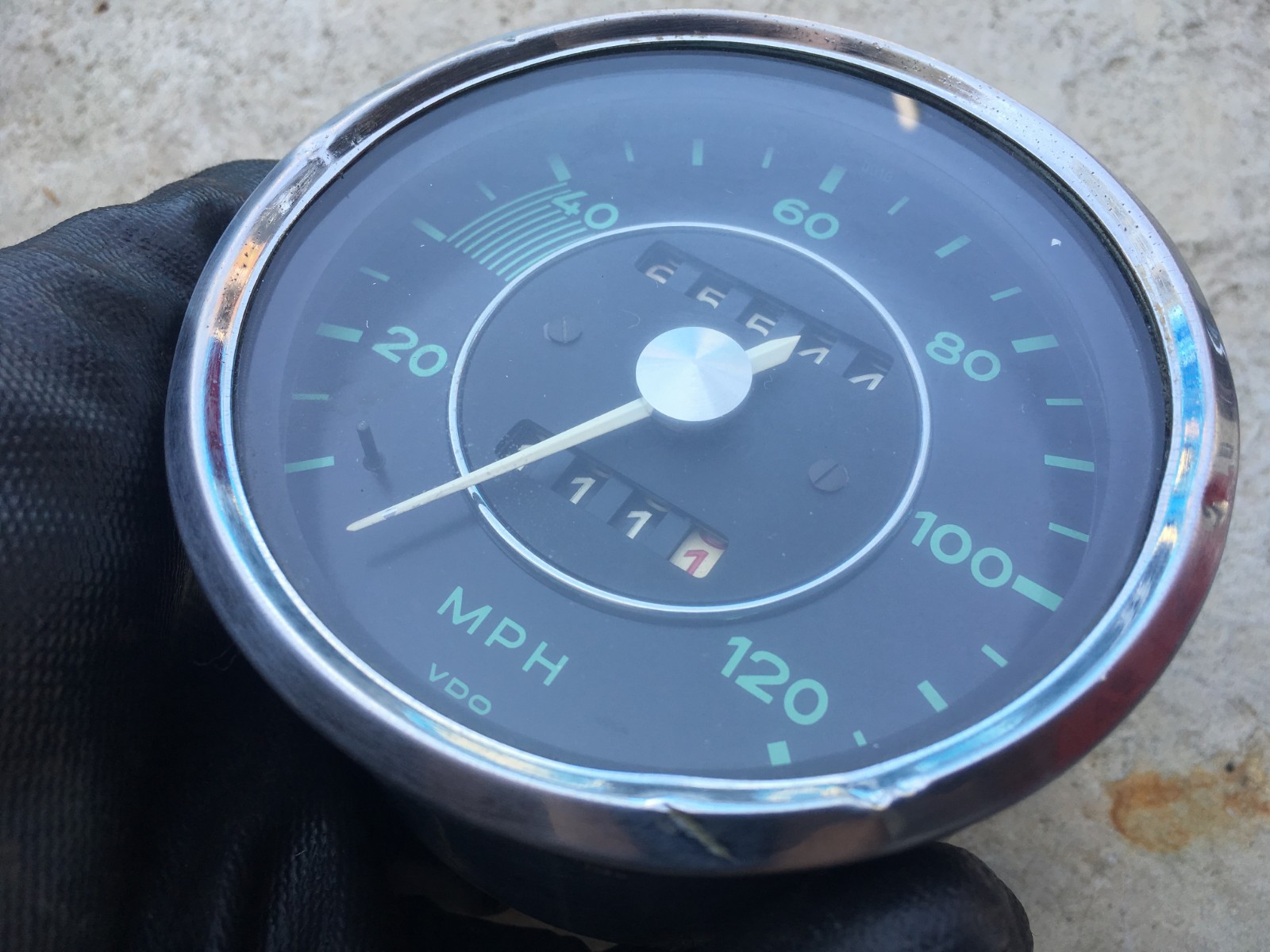 Porsche 356 Speedometer VDO 644 741 101 13 #101 C#G12 | eBay