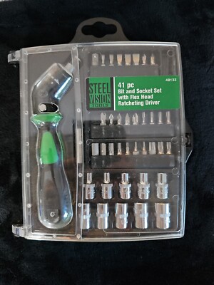 Steel Vision Tools, 41 Pc Bit And Socket Set With Flex Head And ...
