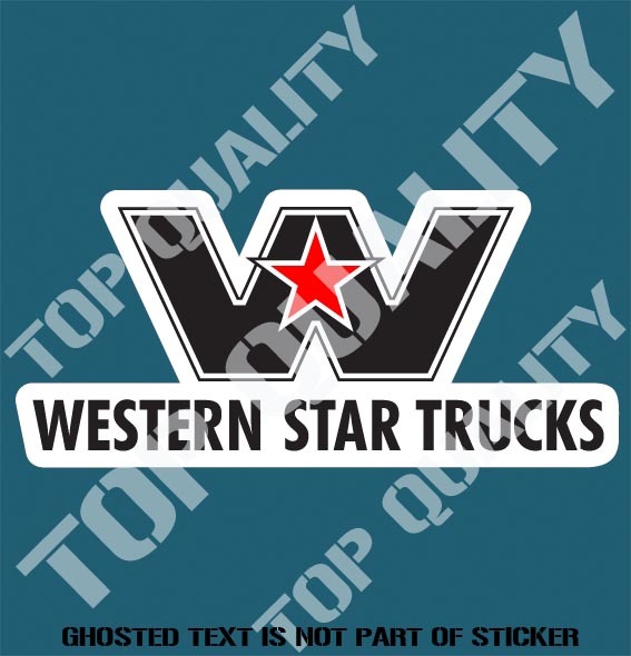 WESTERN STAR DECAL STICKER TRUCK RIG 4WD AWD SUV OFF ROAD MOTORSPORT ...