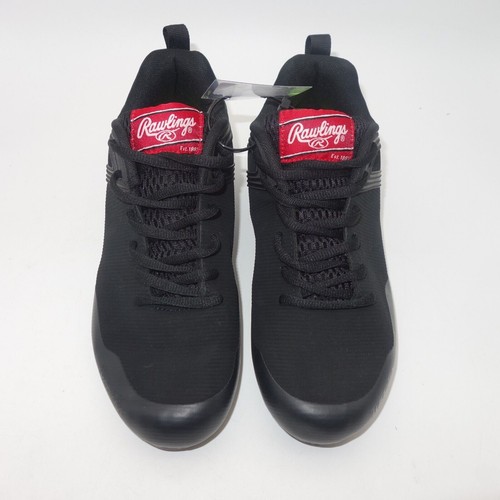 NEW Rawlings Brazen Baseball Molded Cleats Black Turf Tuff Cool Flo Men ...