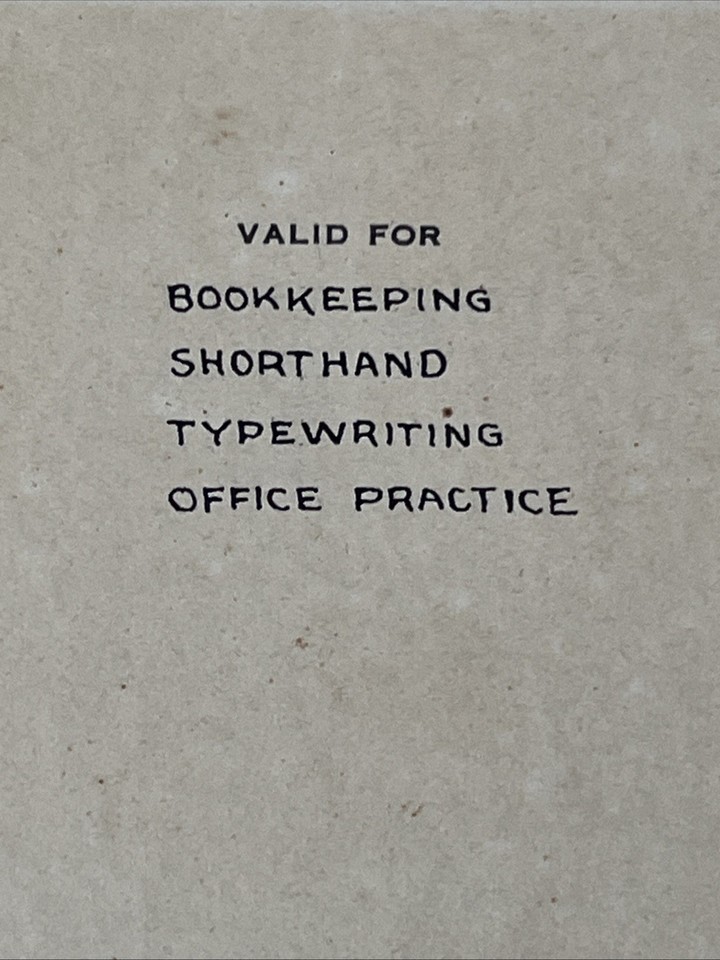 BOOKKEEPING SHORTHAND TYPEWRITING “Office Practice” TEACHING ...