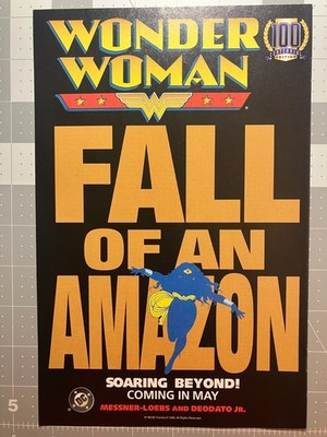 1995 Wonder Woman Art Print Ad / Poster Vintage VTG - Ready to Frame DC ...
