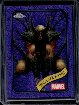 2025 Topps Chrome Marvel Wolverine Purple Shimmer Refractor #13/75 | eBay