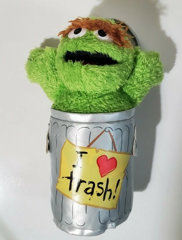 Oscar The Grouch In Trash Can Cartoon